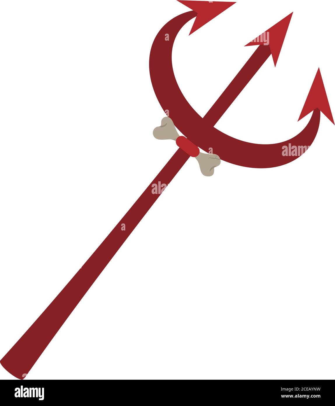 Cartoon devil fork Stock Vector Images - Alamy