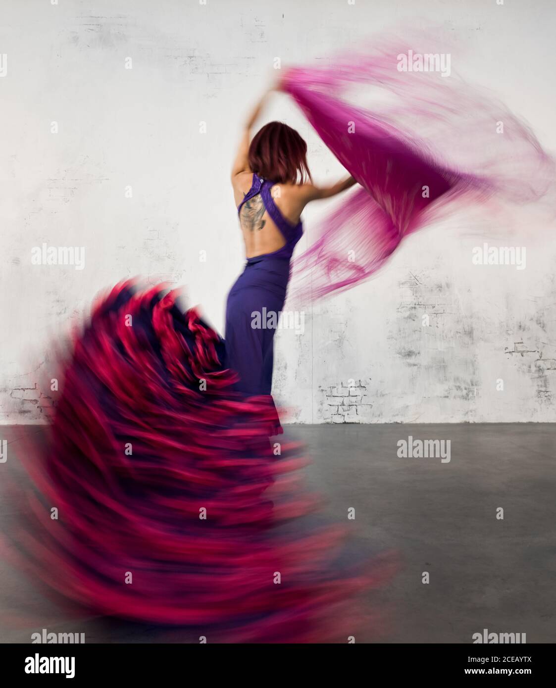 Typical flamenco costume hi-res stock photography and images - Alamy