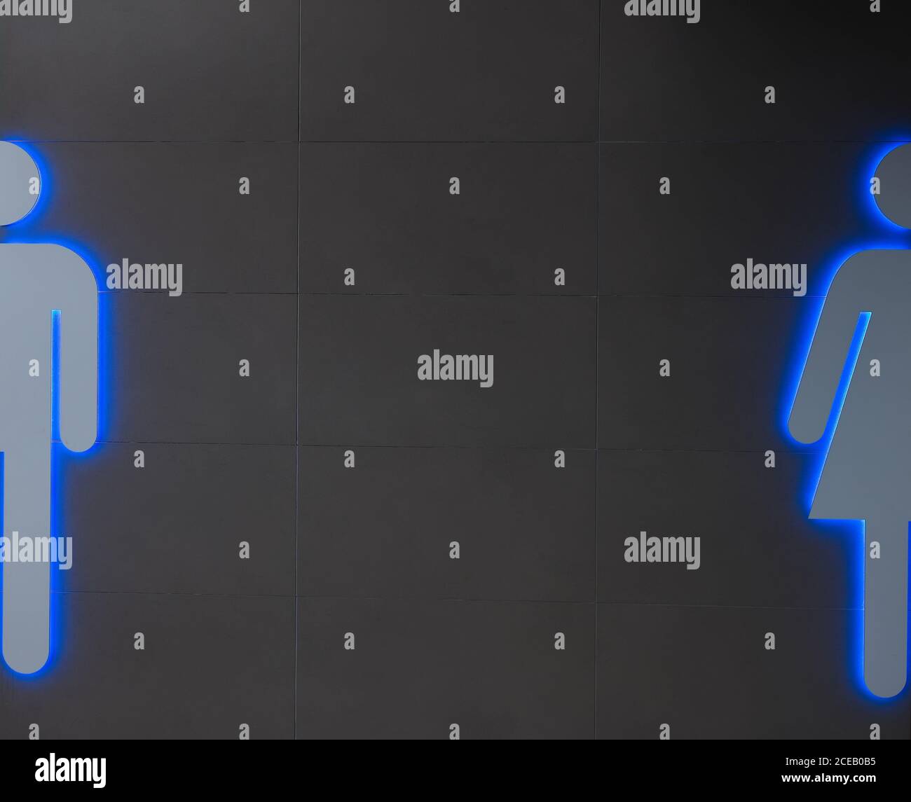 Illuminated male female toilet sign hi-res stock photography and images ...