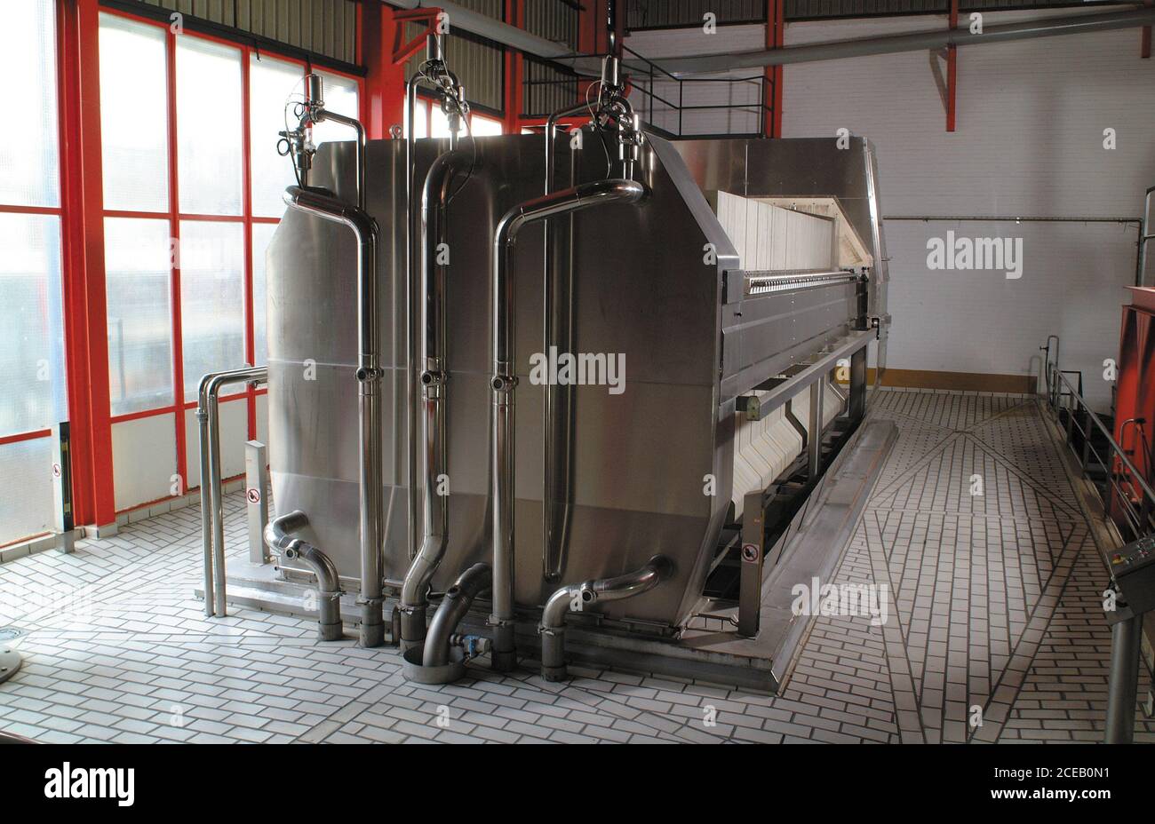 Copper tanks for beer storage Stock Photo - Alamy