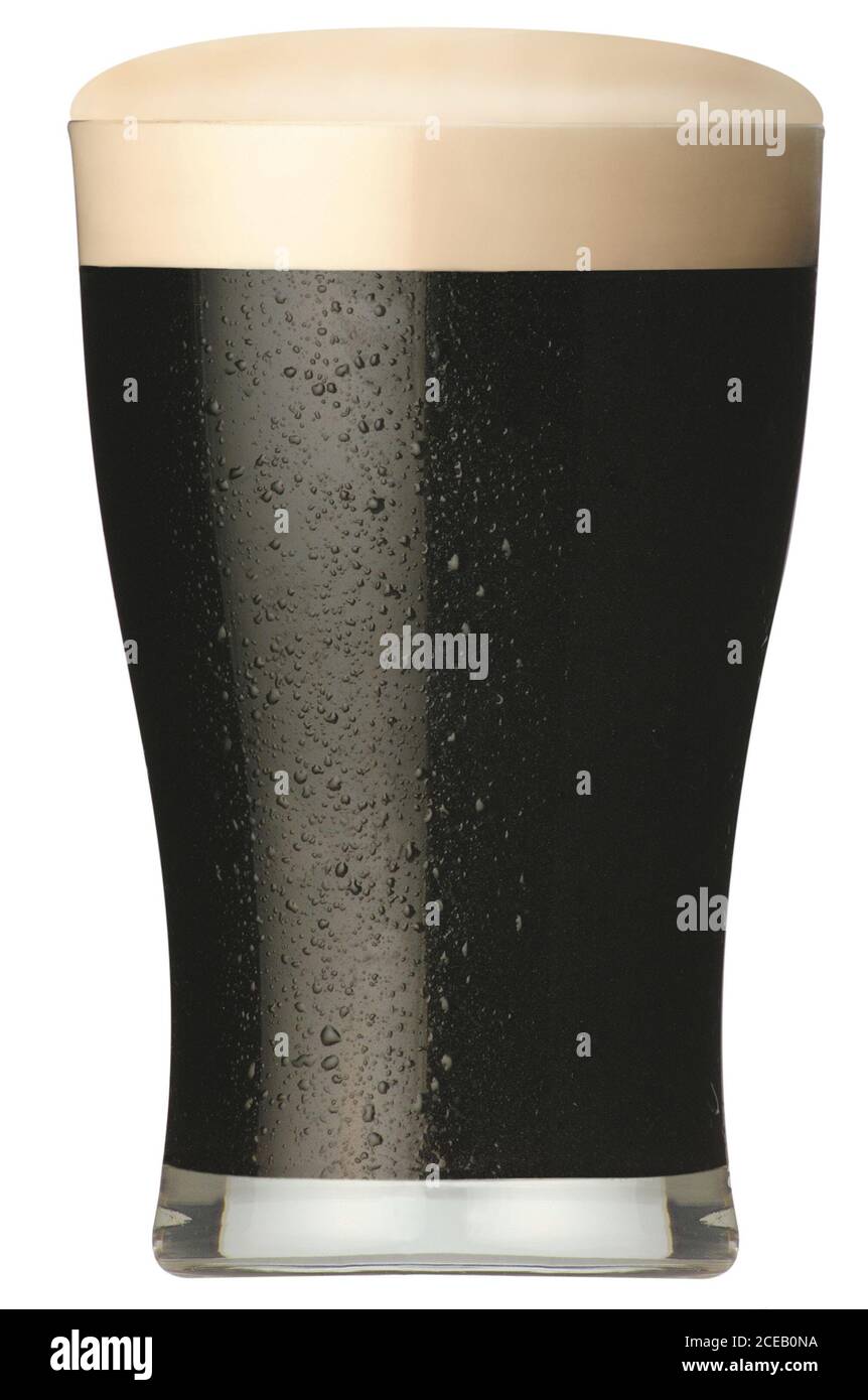 Glass of beer top view hi-res stock photography and images - Alamy