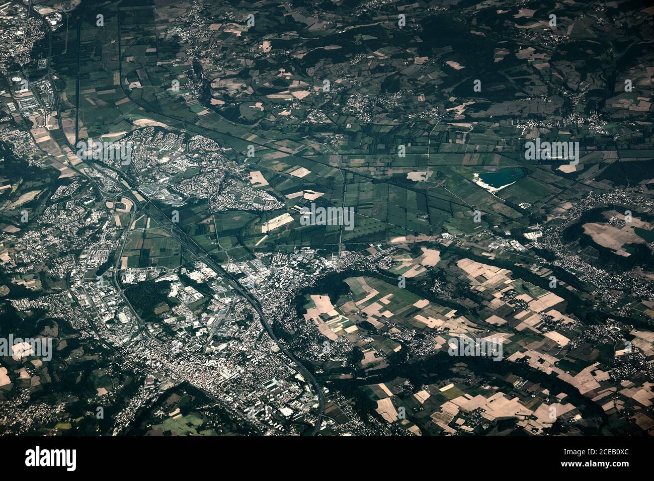 Aerial photo of landscape Stock Photo - Alamy