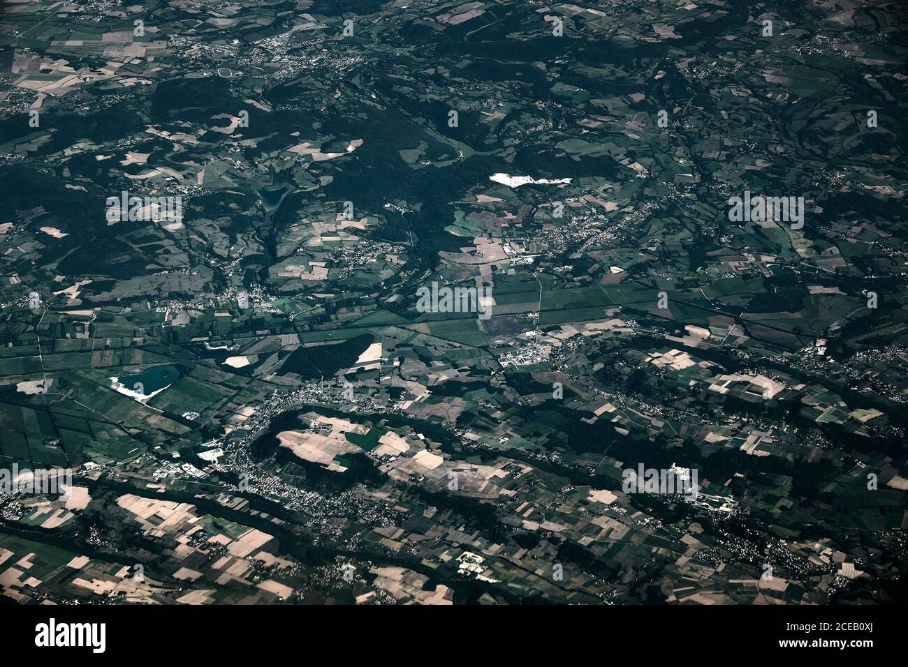Aerial photo of landscape Stock Photo - Alamy