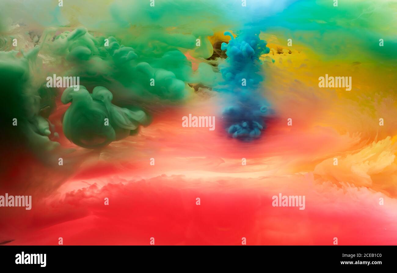 Colorful smoke clouds Stock Photo - Alamy