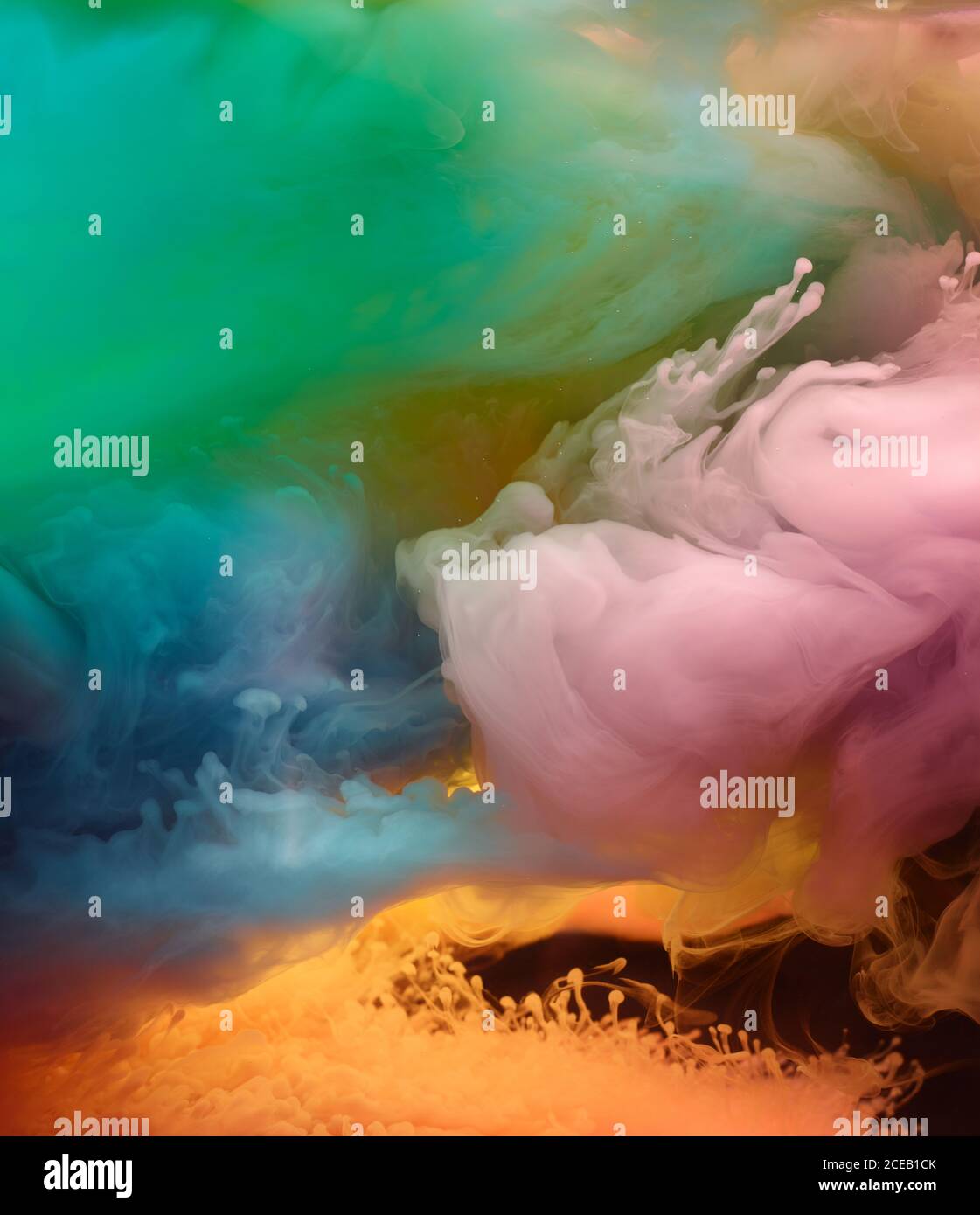 Colorful smoke clouds Stock Photo - Alamy