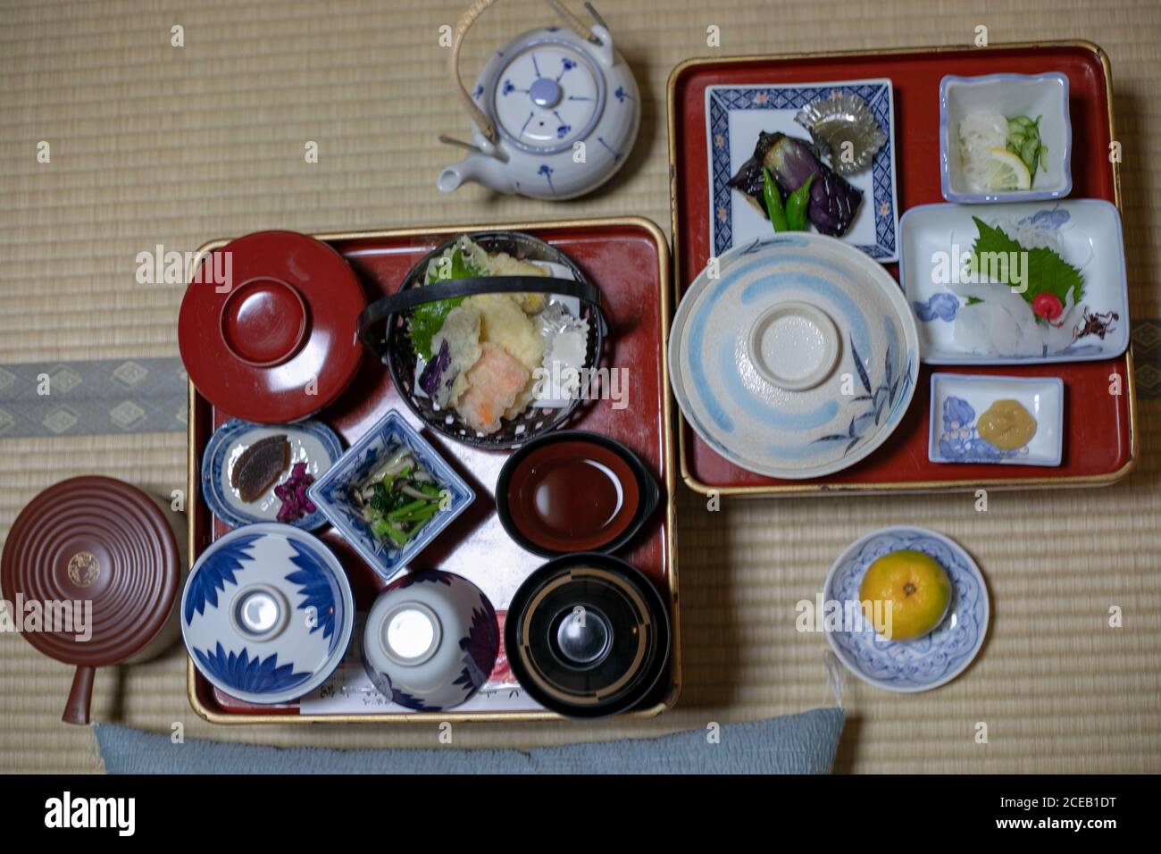 Japanese Meal at Buddhist Temple Stock Photo - Alamy