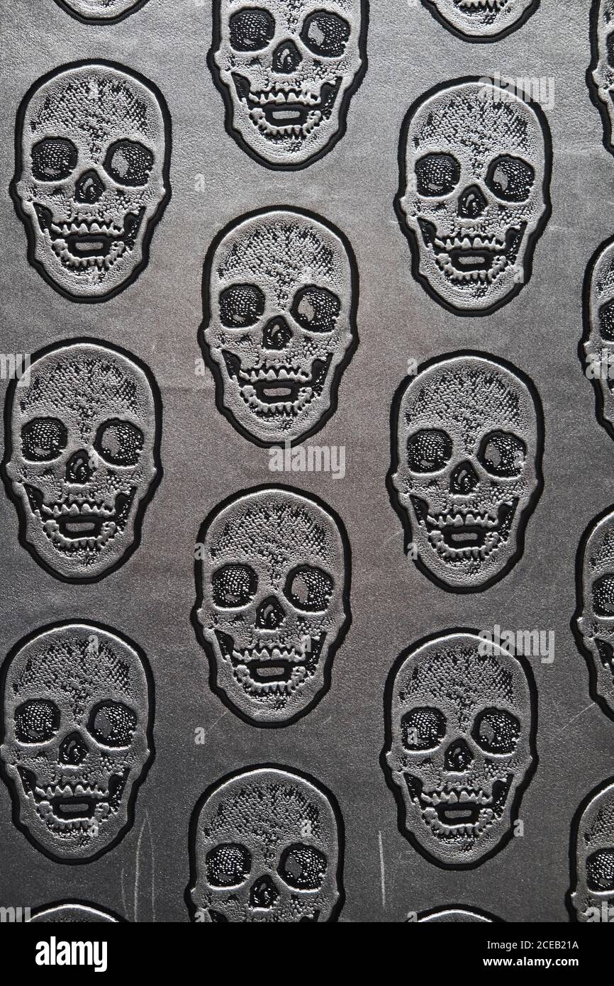Seamless skull pattern hi-res stock photography and images - Alamy