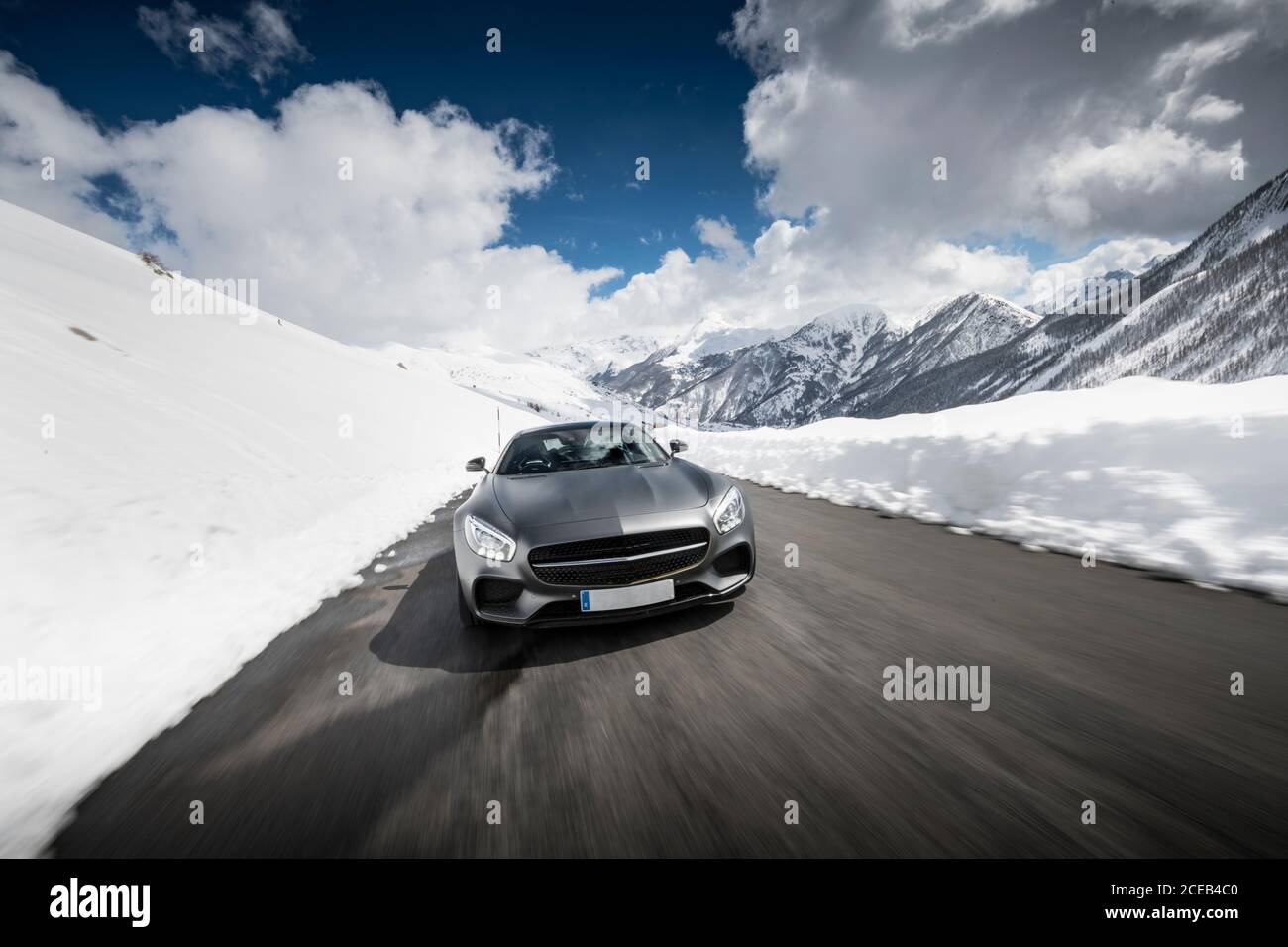 Road travel in alps fast hi-res stock photography and images - Alamy