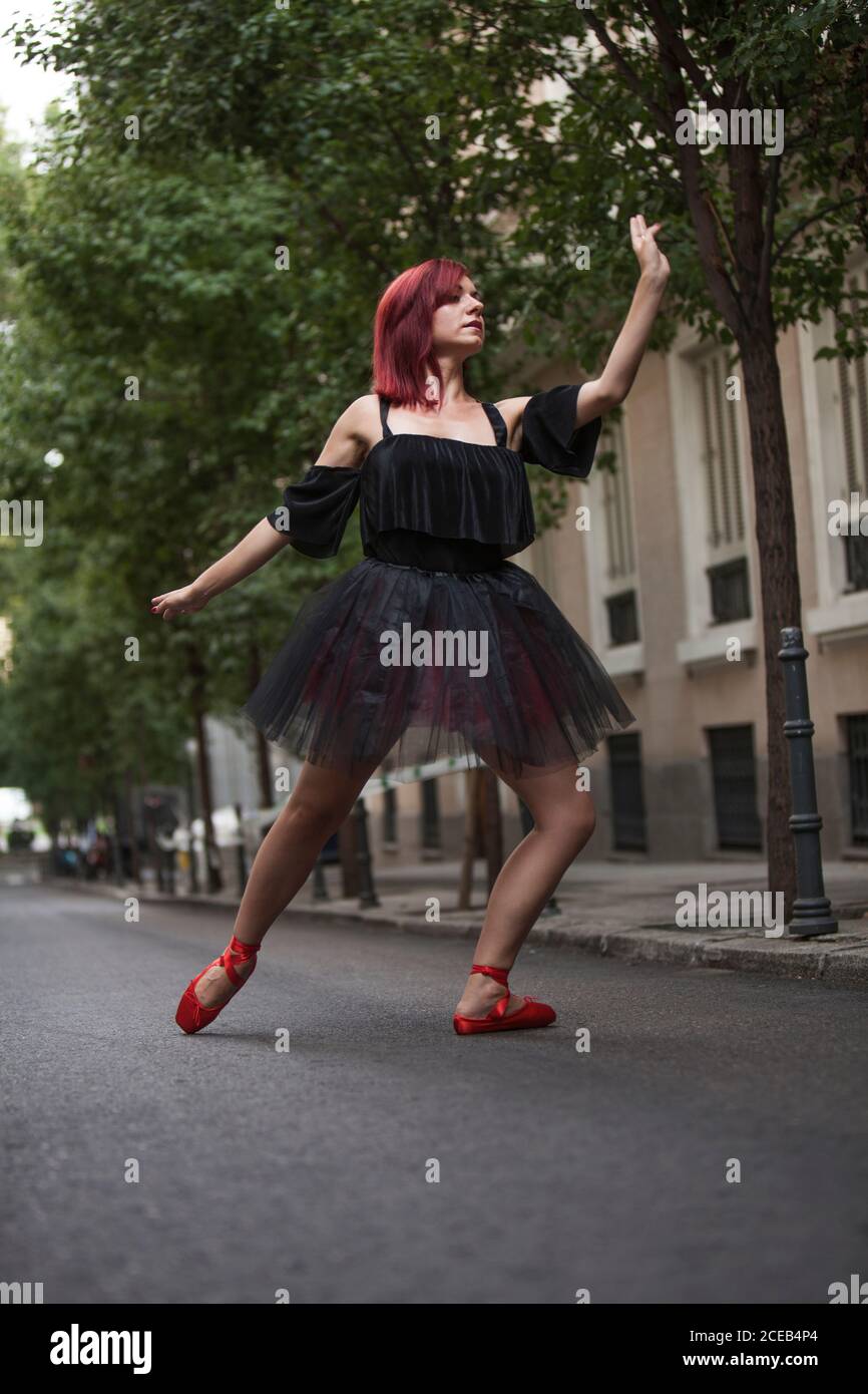 Red ballerina dress hi-res stock photography and images - Alamy