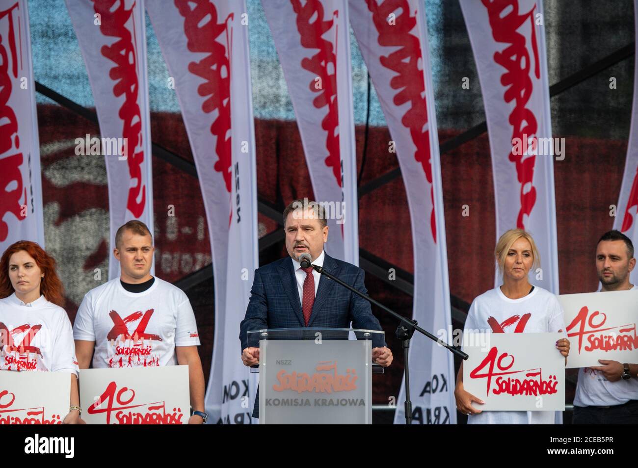 Chairman of nszz solidarnosc hi-res stock photography and images - Alamy