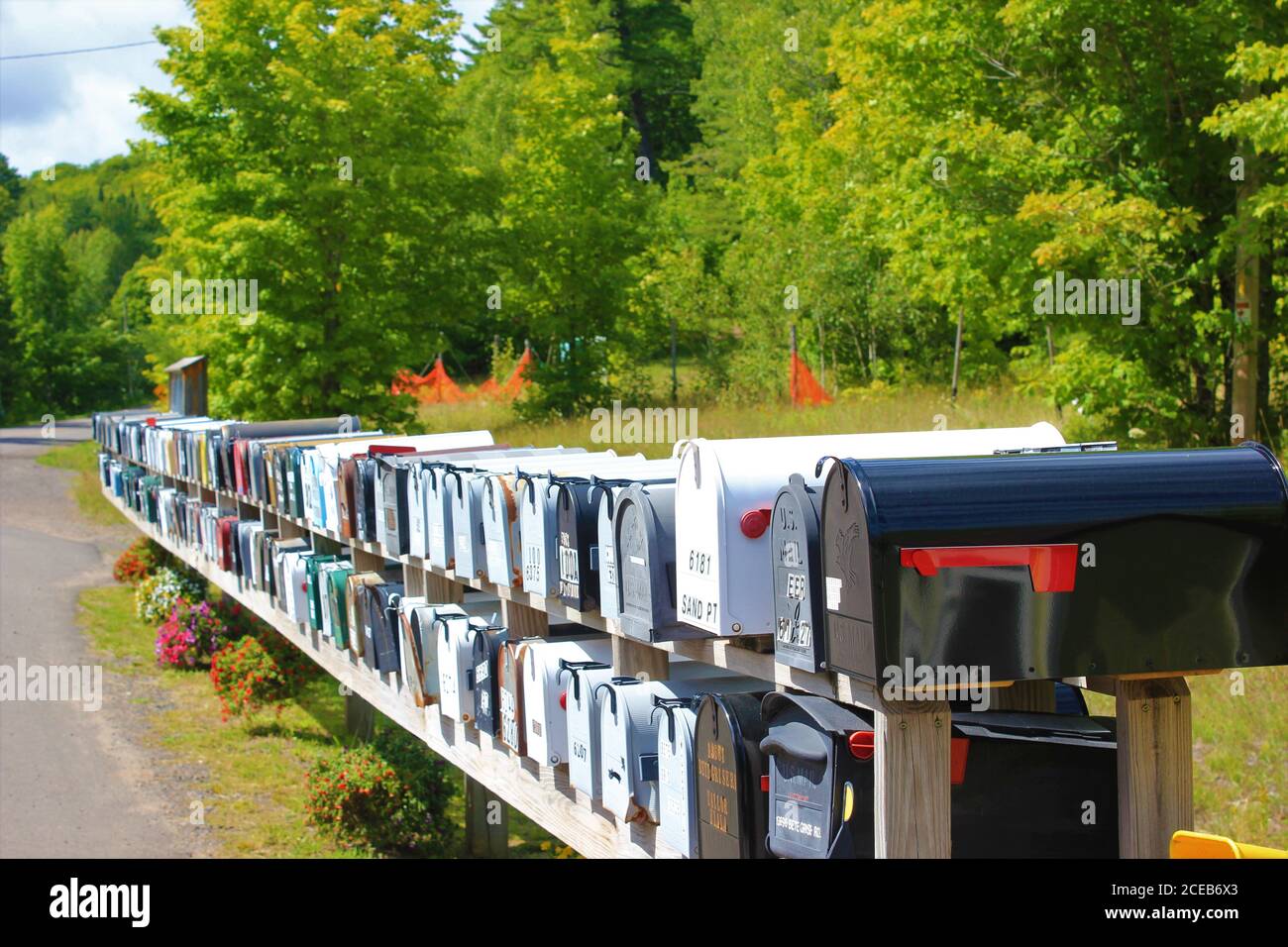 Endless mail boxes hi-res stock photography and images - Alamy