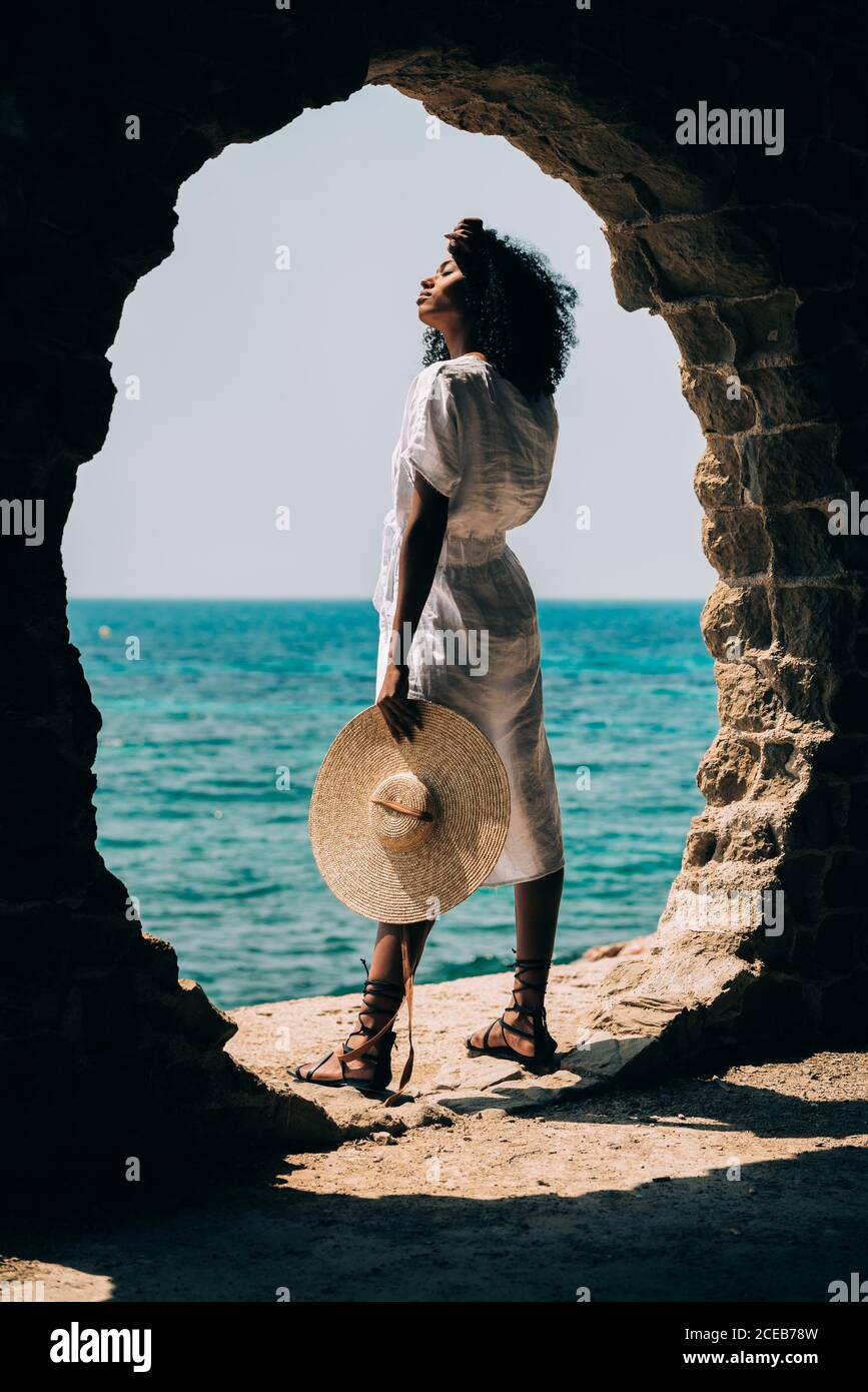 Contemplating beautiful sea view hi-res stock photography and images ...