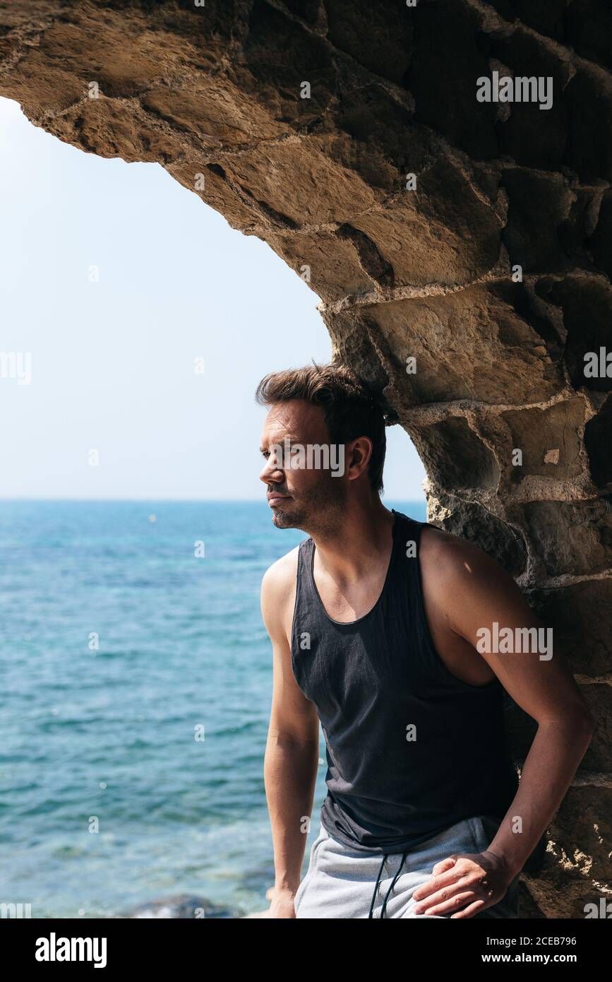 Man contemplative person loneliness hi-res stock photography and images ...