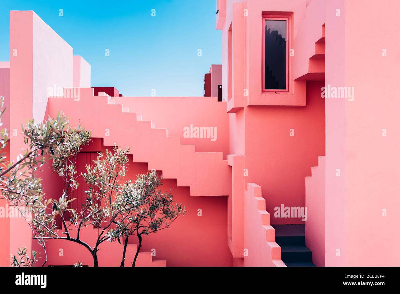 Alicante architecture pink hi-res stock photography and images - Alamy