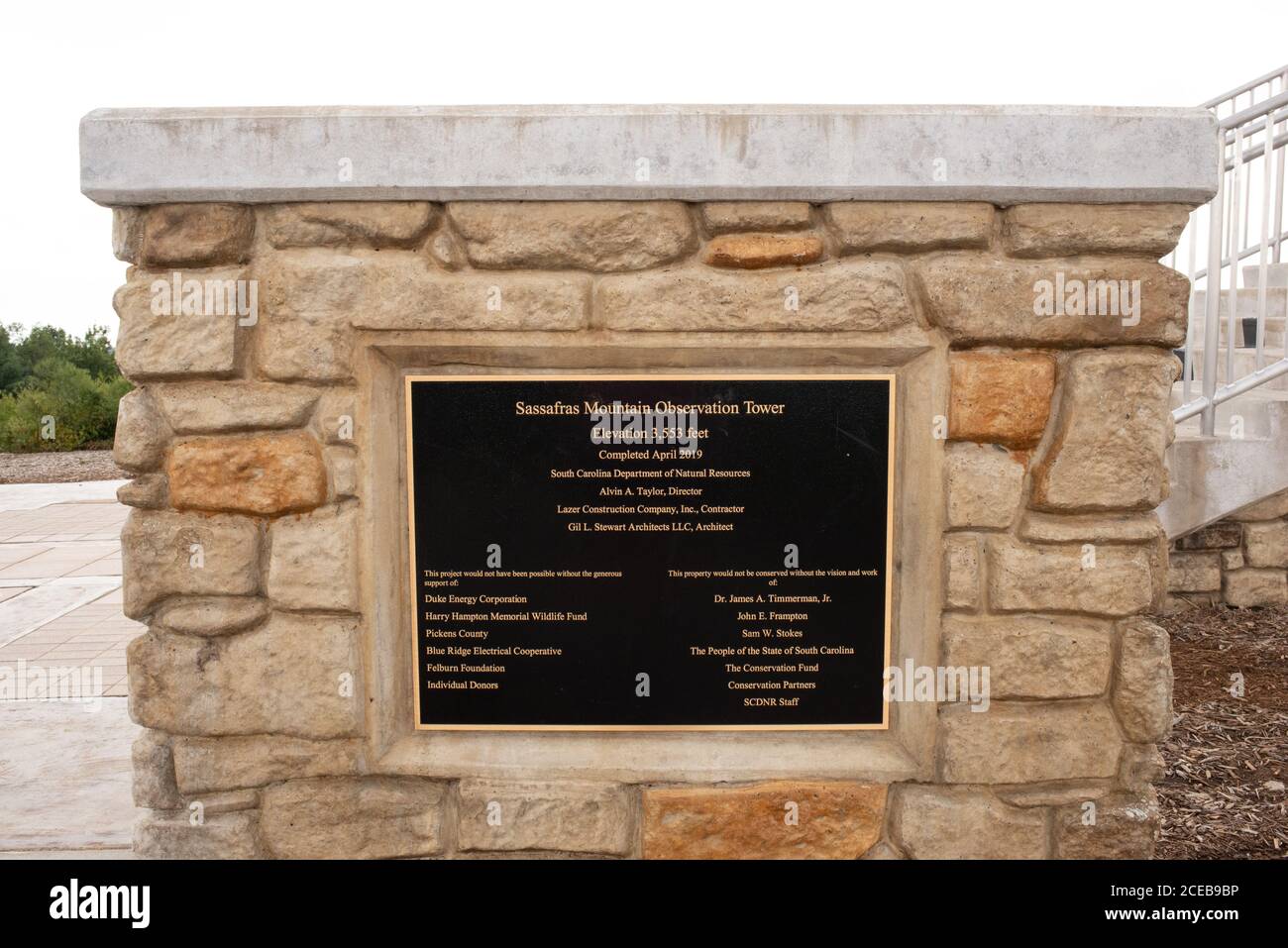 Sassafras mountain observation tower hi-res stock photography and ...