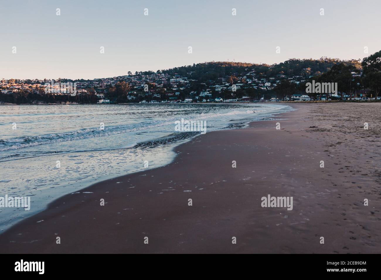 HOBART, TASMANIA - July 13th, 2020: beautiful pristine Tasmanian beach ...