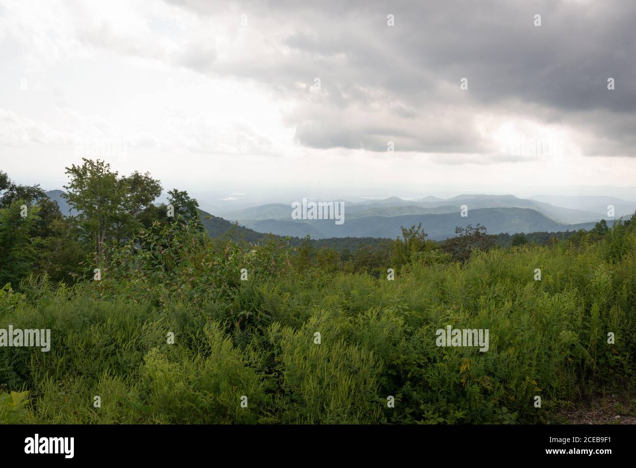 The majestic view from the top of Sassafras Mountain looking down upon ...