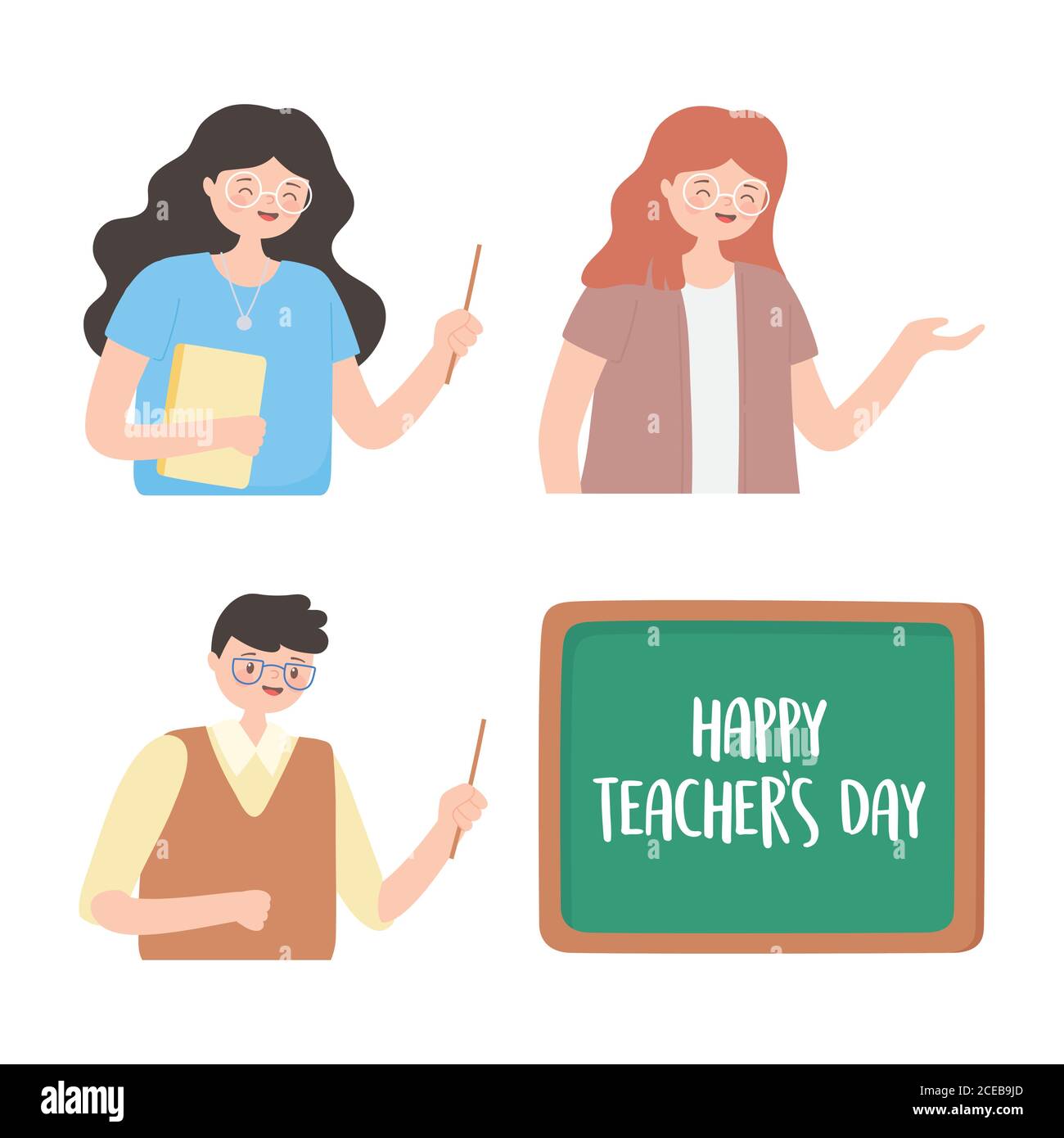 Boy greeting female teacher Stock Vector Images - Alamy