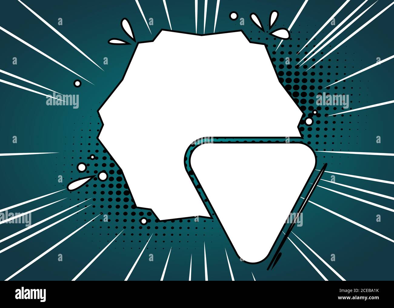 Cartoon blank banner. Advertisement icon. Blank empty dialogue vector ...