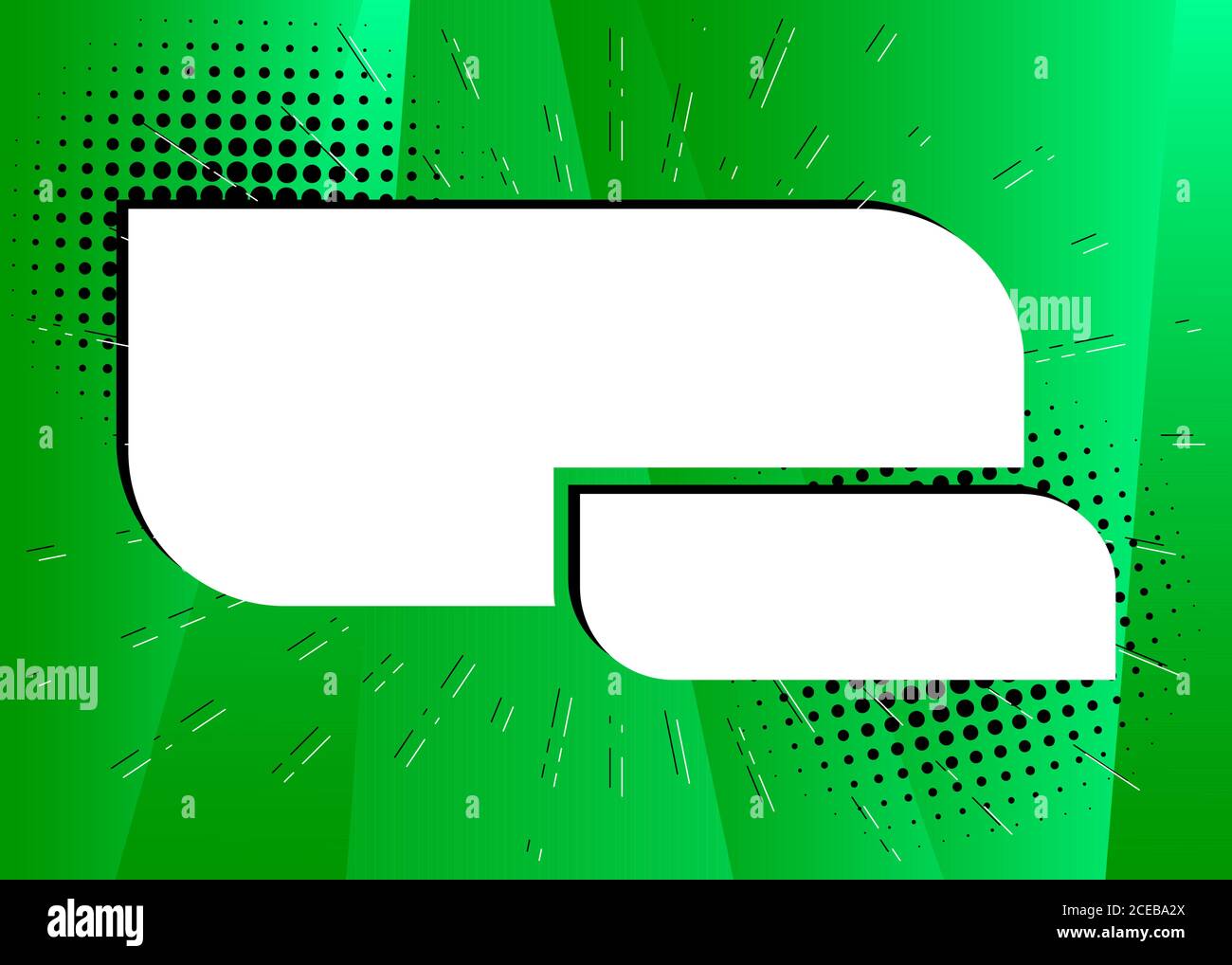 Cartoon blank banner. Advertisement icon. Blank empty dialogue vector ...