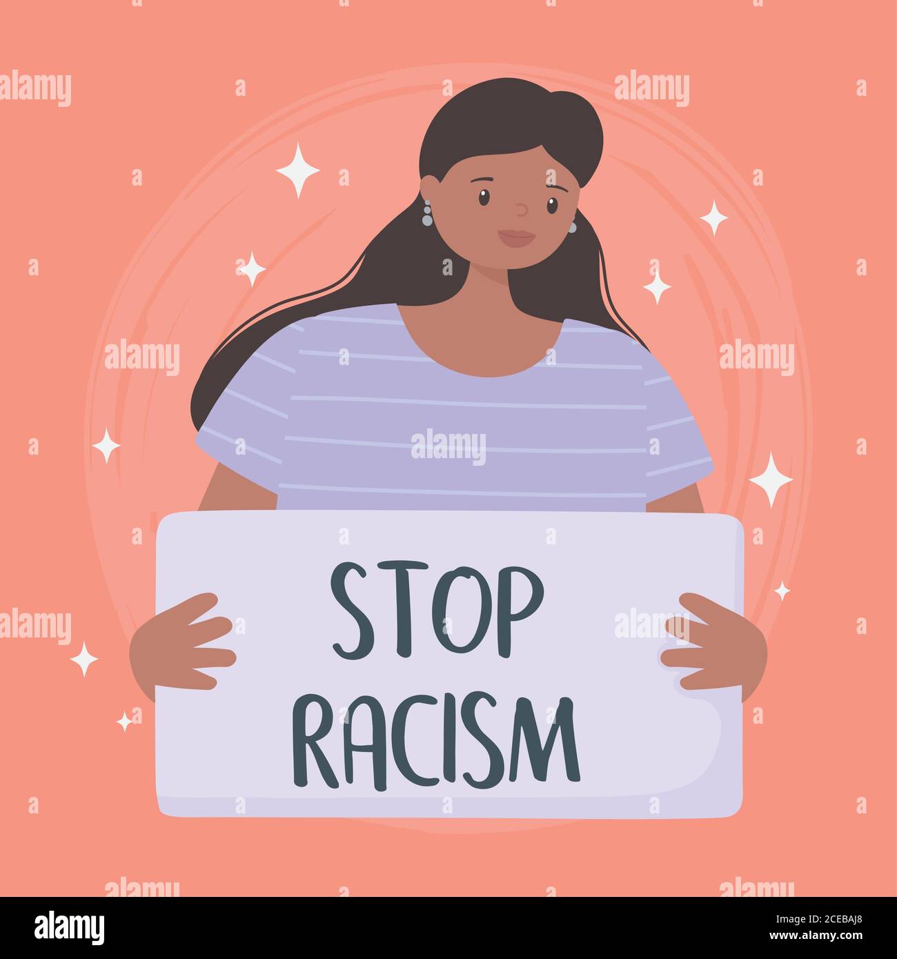 black lives matter banner for protest, young woman with banner message ...