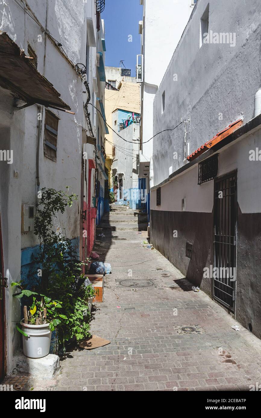 Streets, corners, details and corners of Tanger.Morocco. Doors, windows ...
