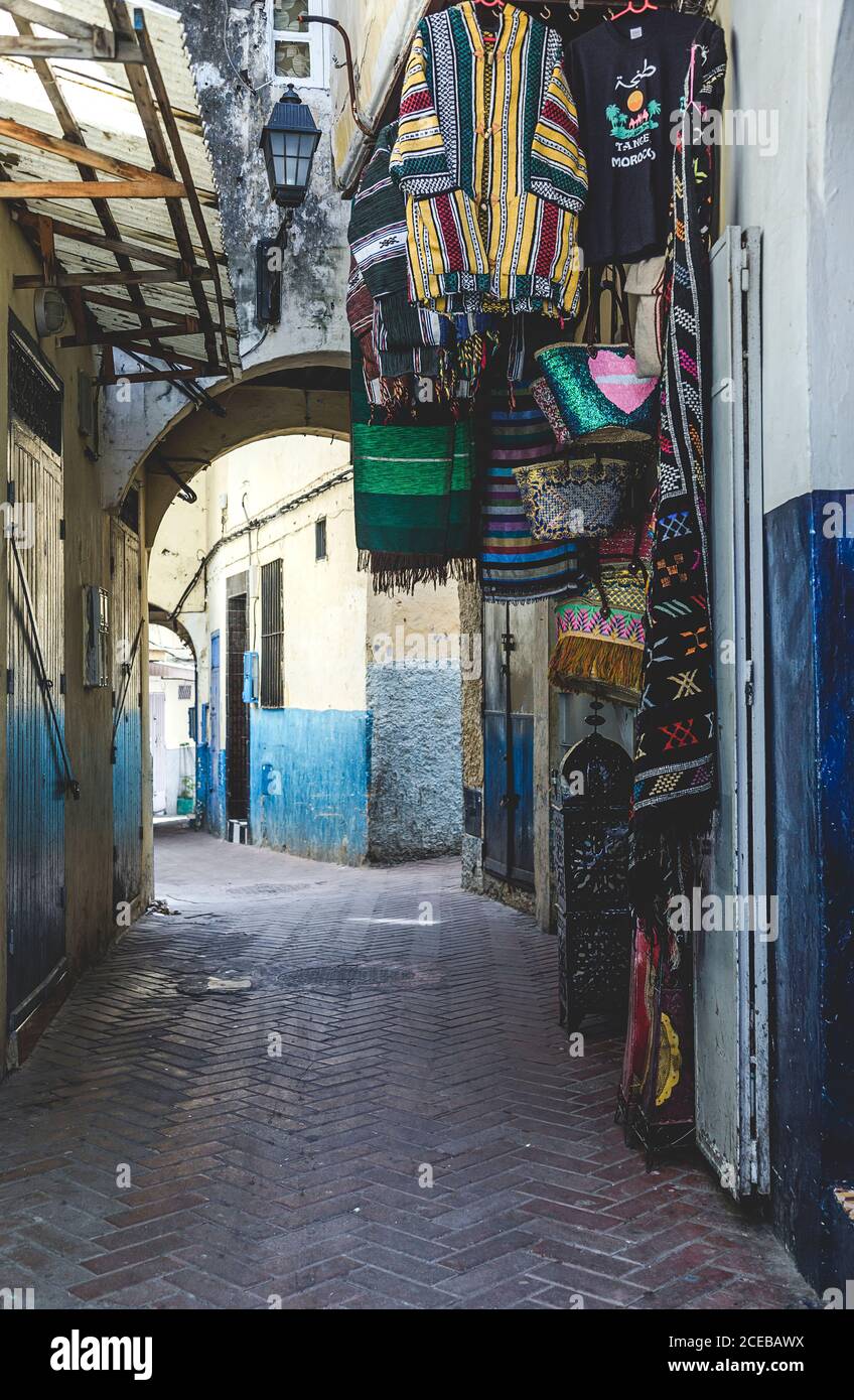 Streets, corners, details and corners of Tanger.Morocco. Doors, windows ...