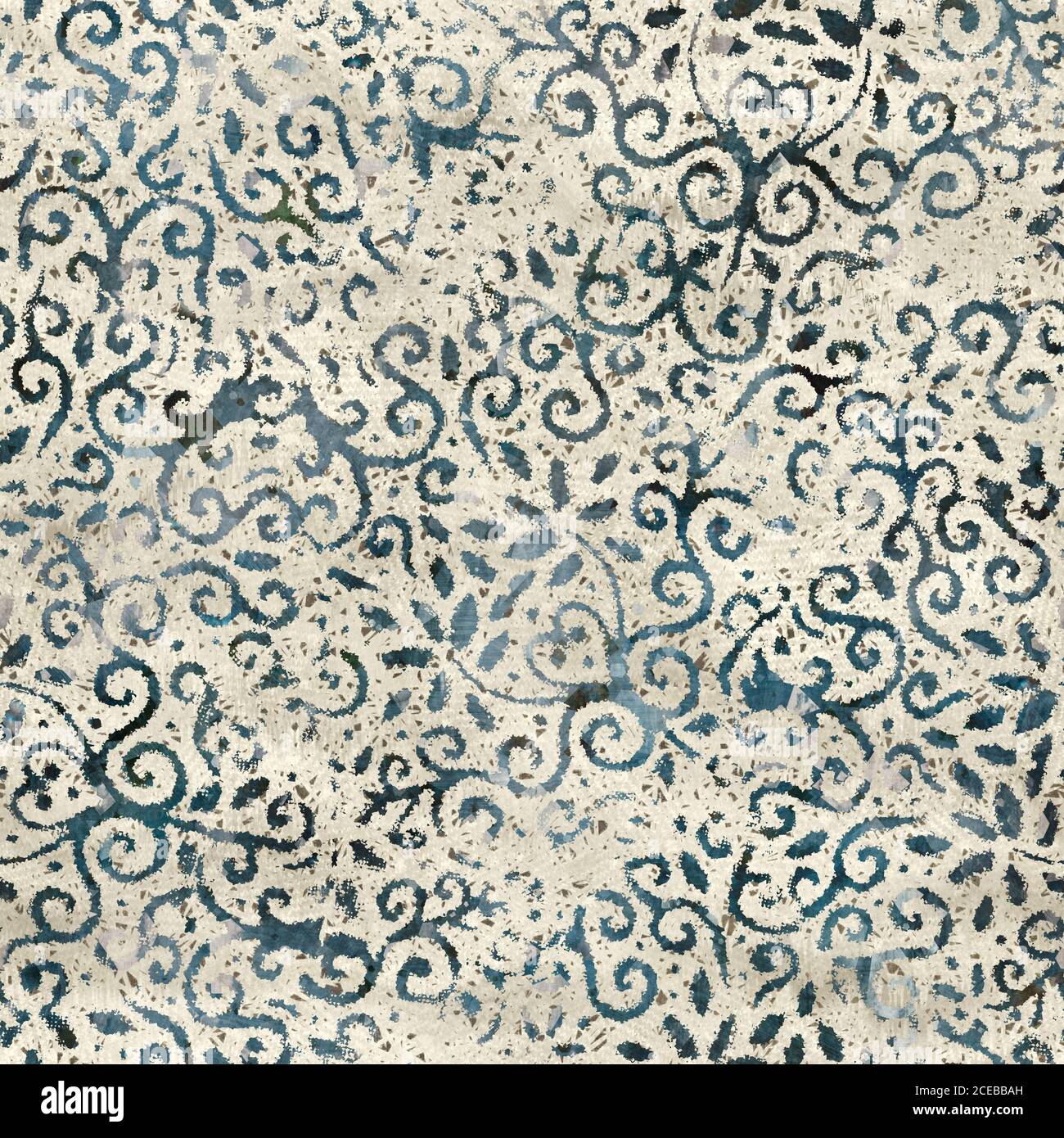 Chic formal grungy damask texture seamless pattern Stock Photo - Alamy