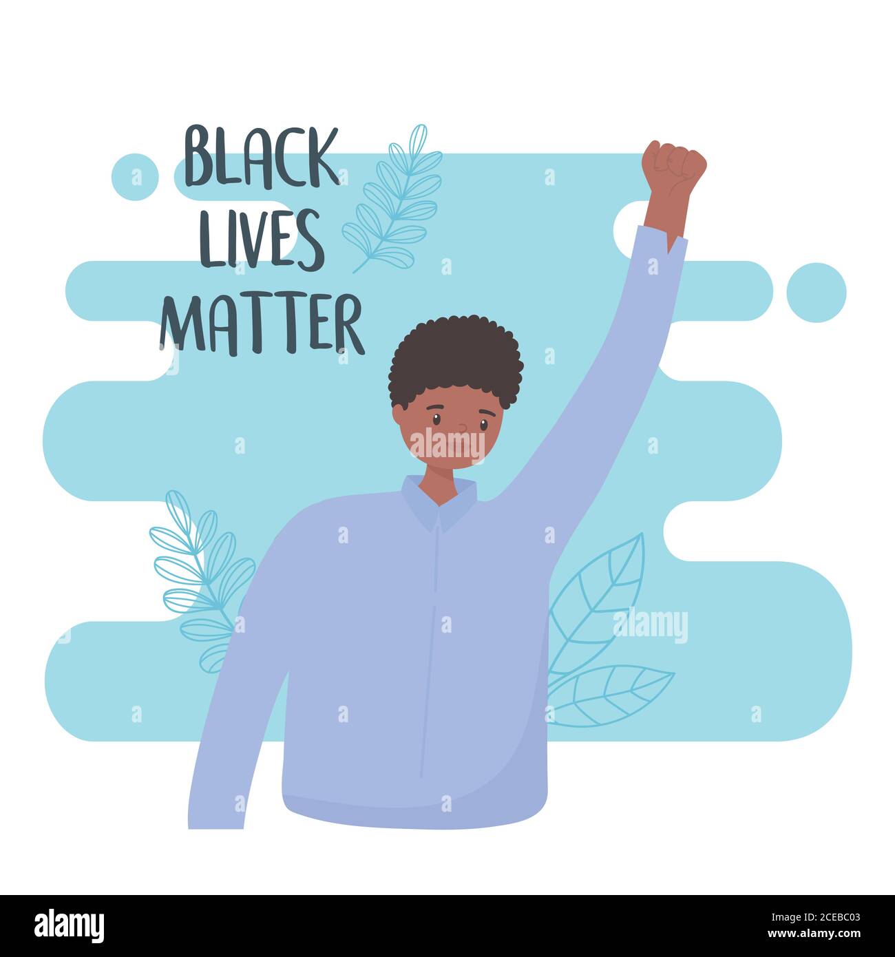 black lives matter banner for protest, afro american man hands up ...