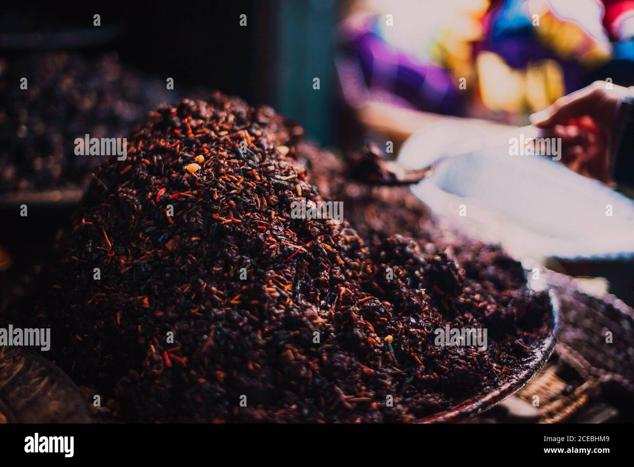 Dry spices on counter Stock Photo - Alamy