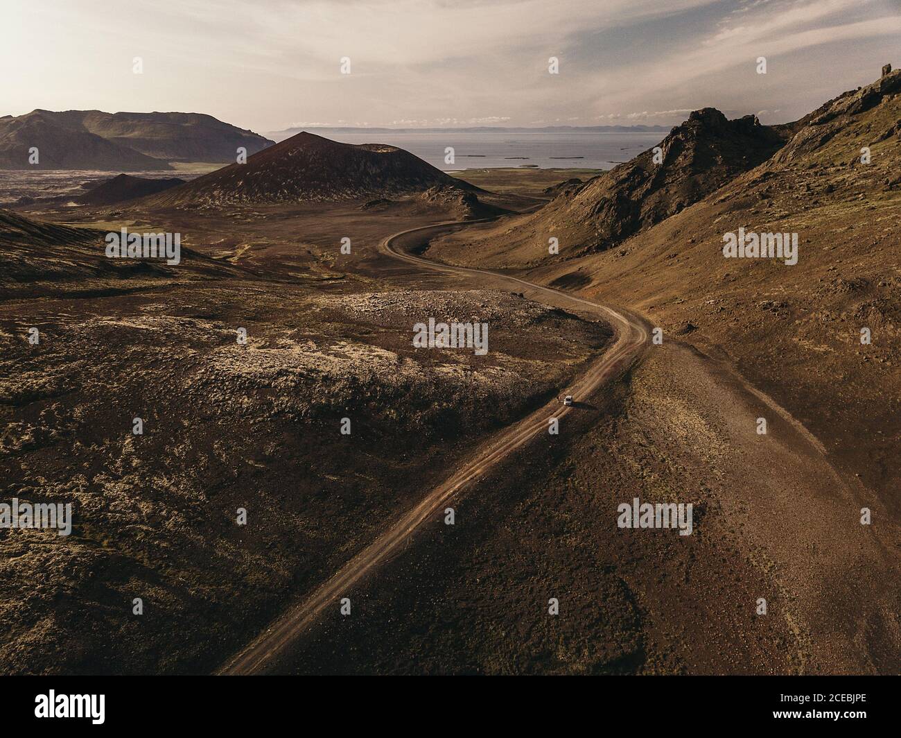 Aerial car driving on rural hi-res stock photography and images - Alamy