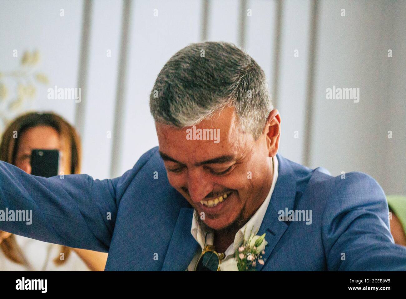 Reims France August 29, 2020 View of unidentified people dancing during ...