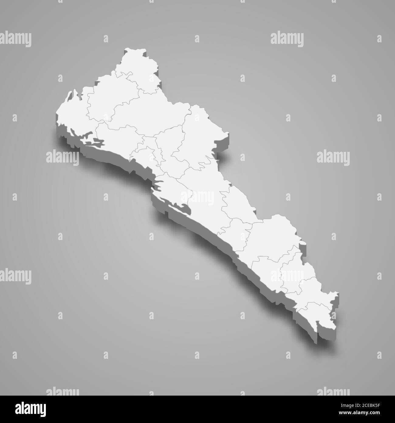 Mexico map political map hi-res stock photography and images - Alamy
