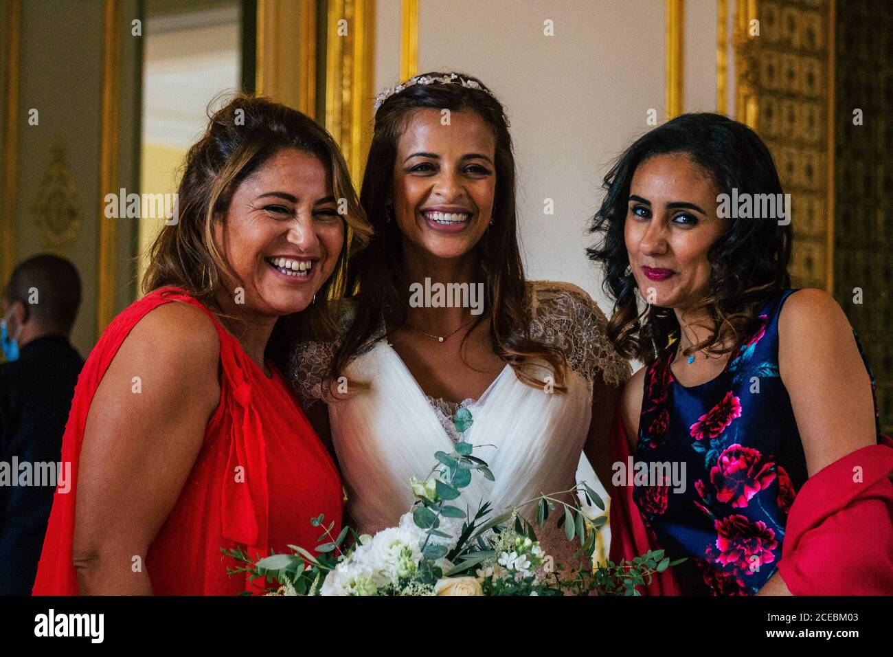 Reims France August 29, 2020 View of unidentified people participating ...