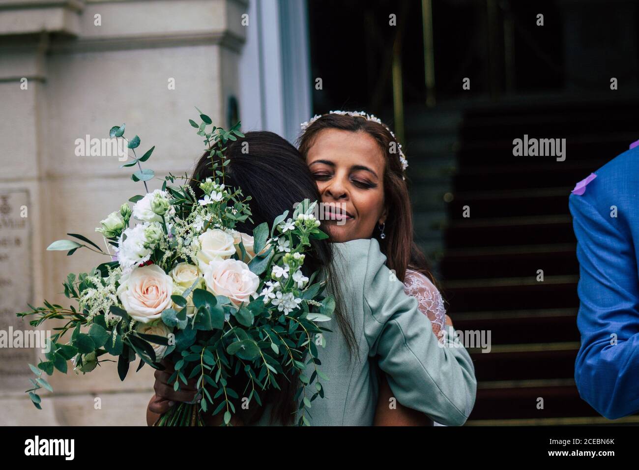 Reims France August 29, 2020 View of unidentified people participating ...
