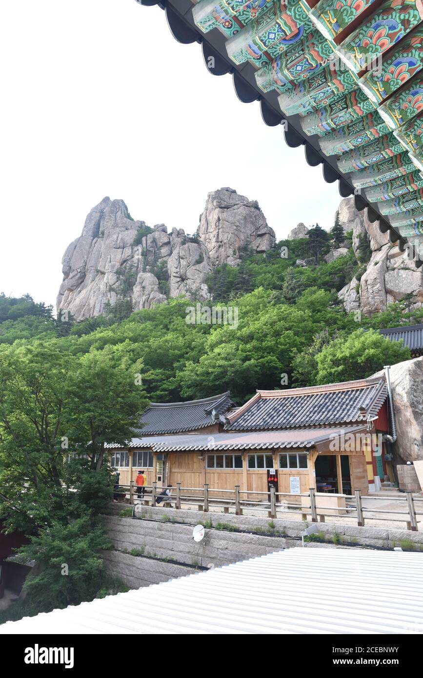 Kitchen, Bongjeon-am temple. 20 Jun 2019, Seoraksan National park ...