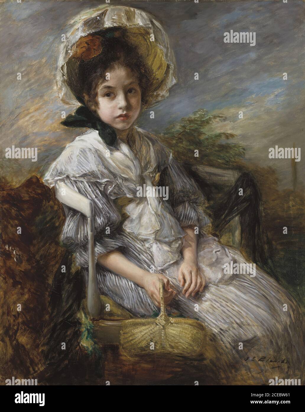 Blanche Jacques Emile - Pouponne Zelinska Au Panier - French School ...