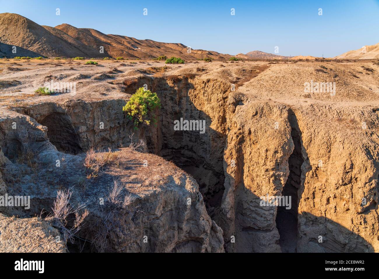 Faults of the earth crust, consequence of the earthquake Stock Photo ...