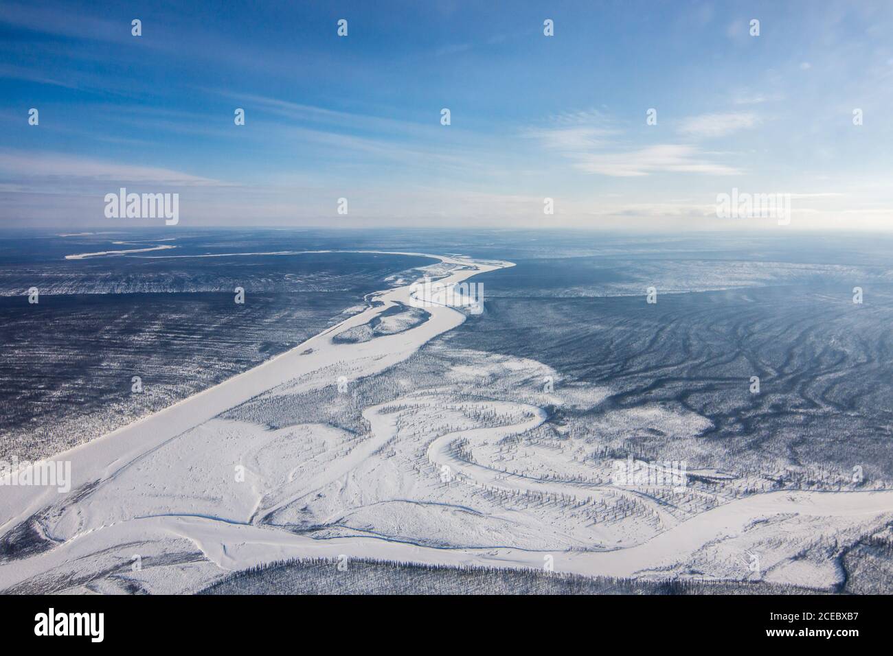 Arial view of yakutia, Russia Stock Photo - Alamy