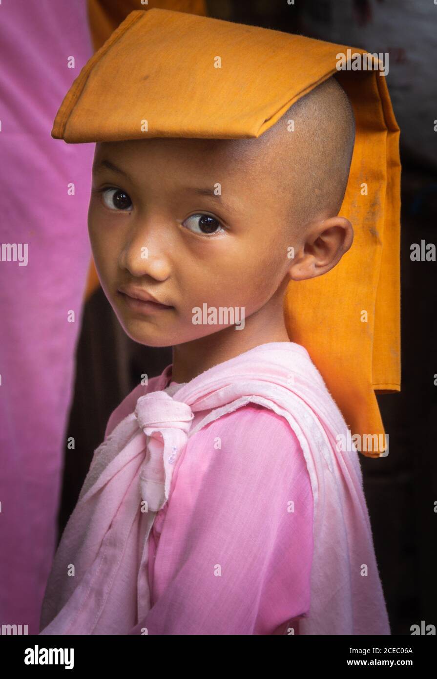Monk boys monastery yard hi-res stock photography and images - Alamy