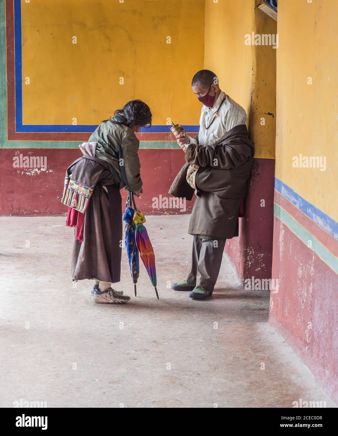 Conversation with monk in temple hi-res stock photography and images ...