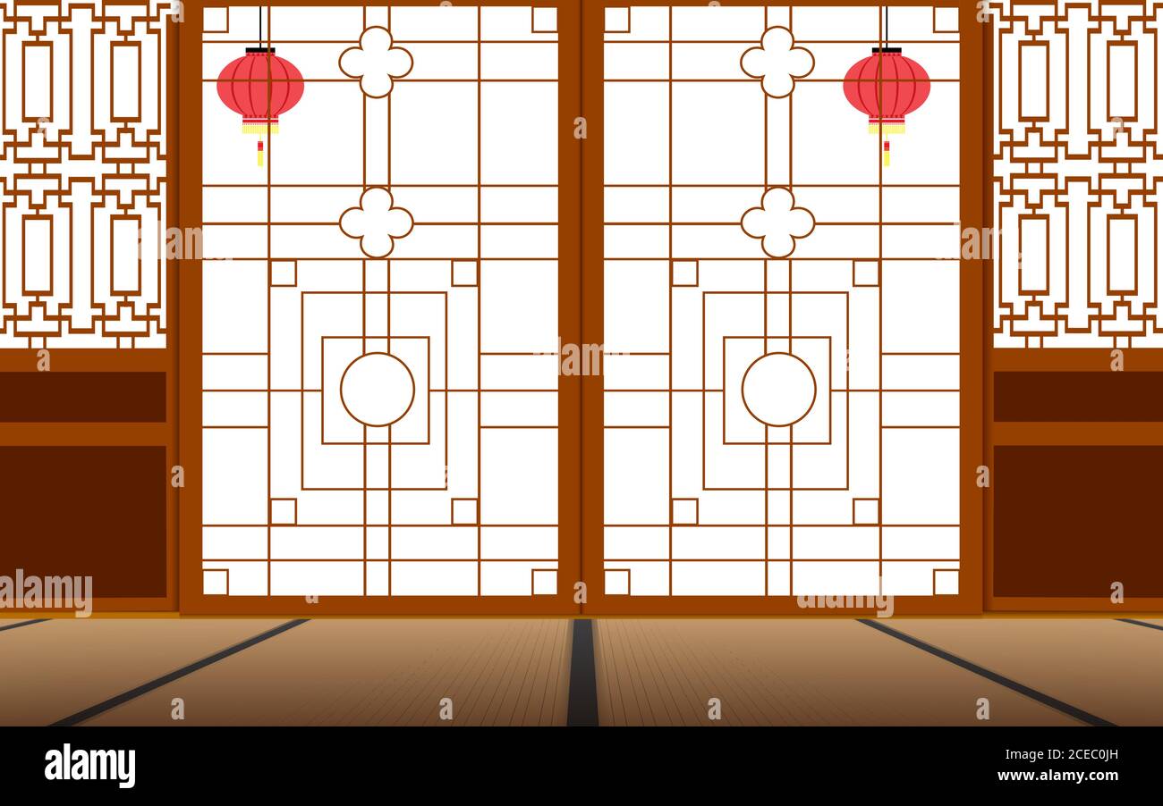 Red chinese lamp in Stock Vector Images - Alamy