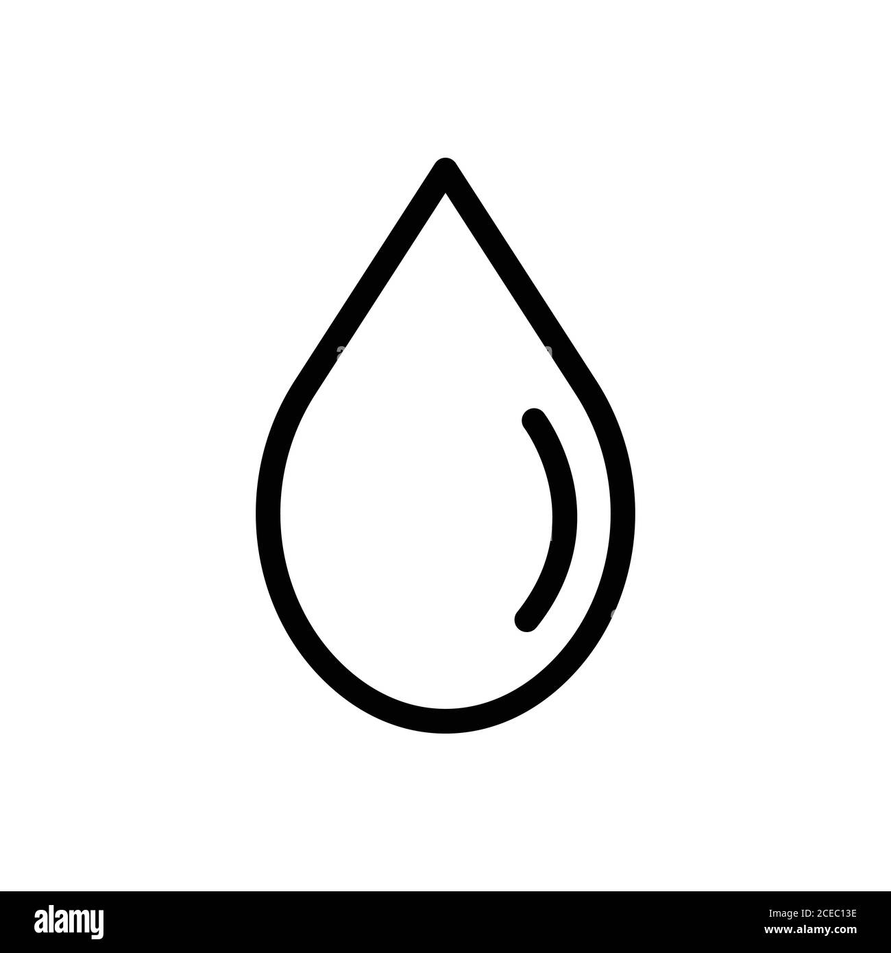 Water drop line icon. Design template vector Stock Vector Image & Art ...