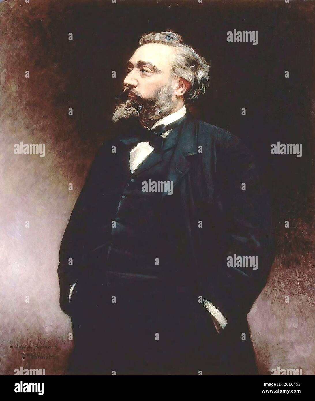 Bonnat Leon Joseph - Portrait of Léon Gambetta - French School - 19th ...