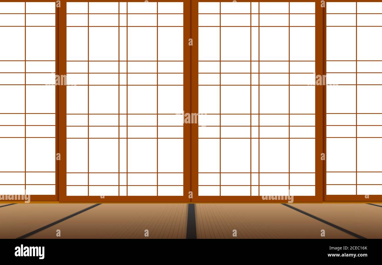 Interior japanese room in Stock Vector Images - Alamy