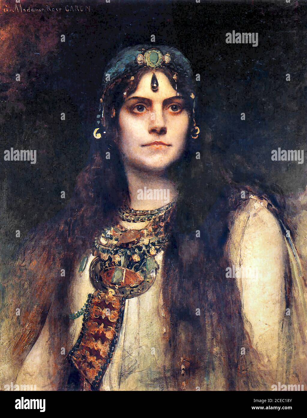 Bonnat Leon Joseph - Rose Caron in the Role of Salammbô - French School ...