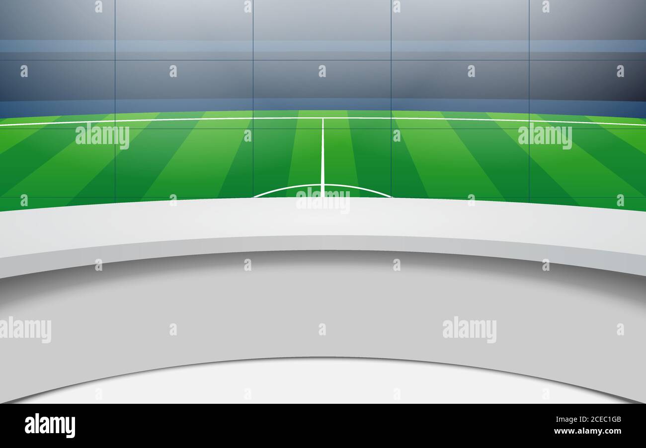 Soccer tv studio Stock Vector Images - Alamy