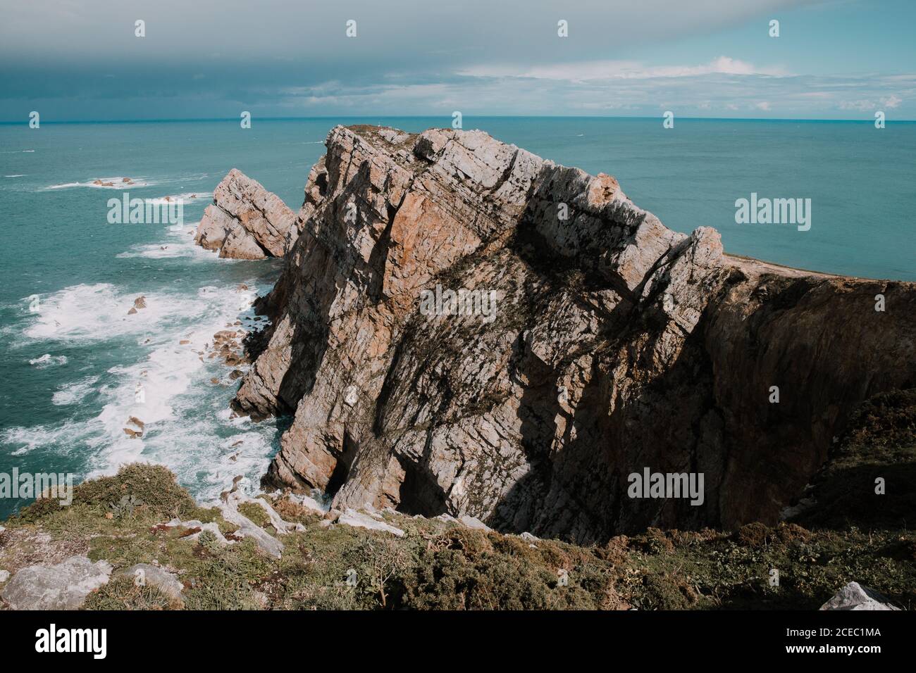 Coastal rocks and the ocean Stock Photo - Alamy