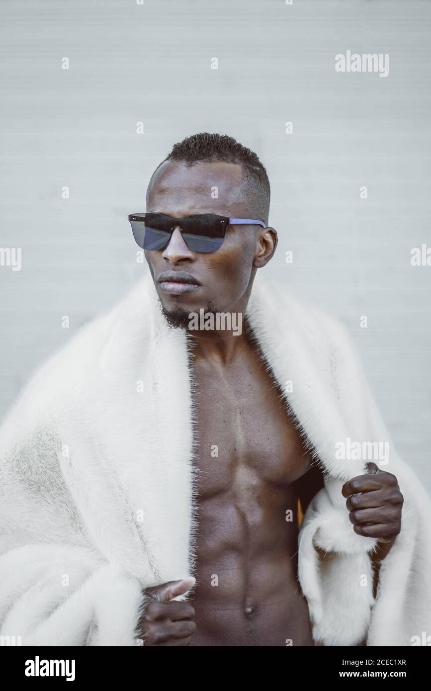 American man in fur coat hi-res stock photography and images - Alamy