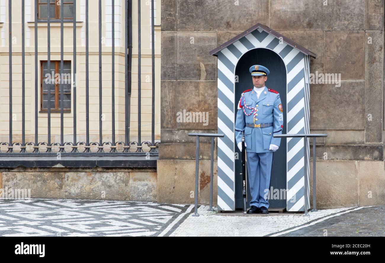 Prague, Czech Republic on july 8, 2020: Prague castle, Matthias Gate ...